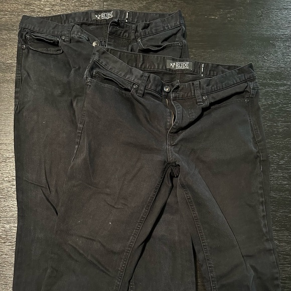 RUDE | Jeans | Rude Clothing Mens Super Skinny Jeans 2 Pair Bundle ...